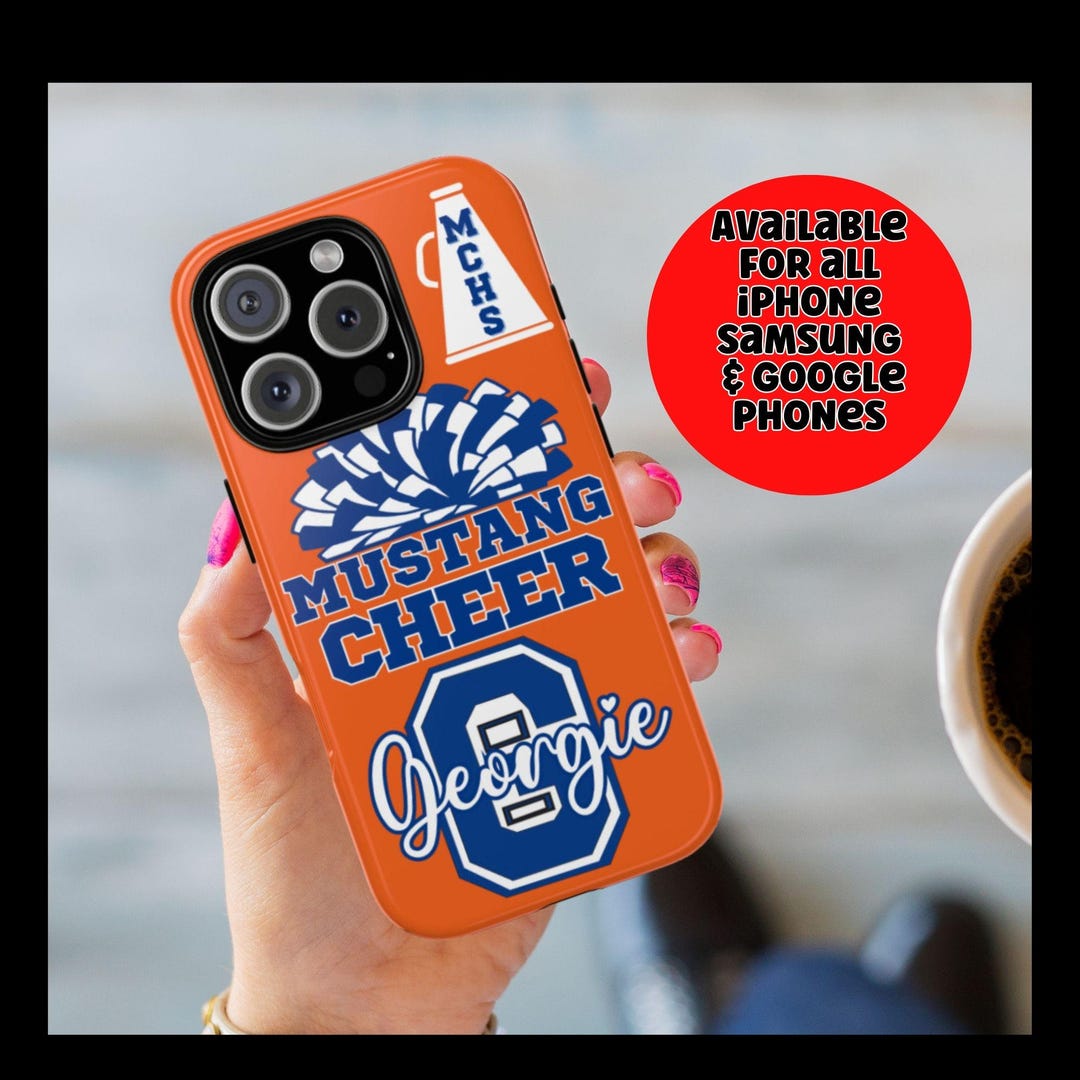 Custom Cheerleader Phone Case, Personalized Cheerleading Gift, Cell ...