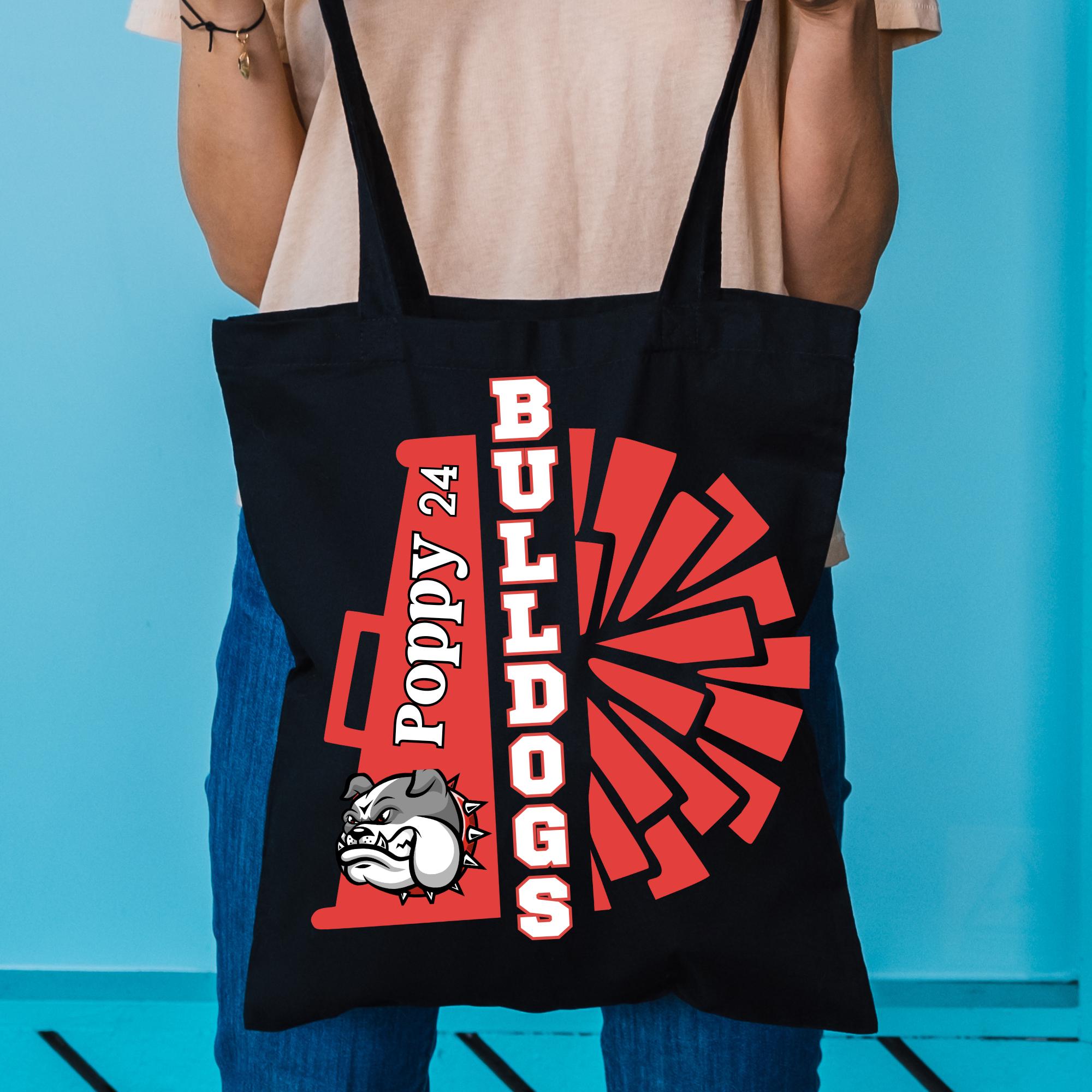 Cheerleading Tote Bag, Personalized Canvas Tote, Cheerleader Gift ...