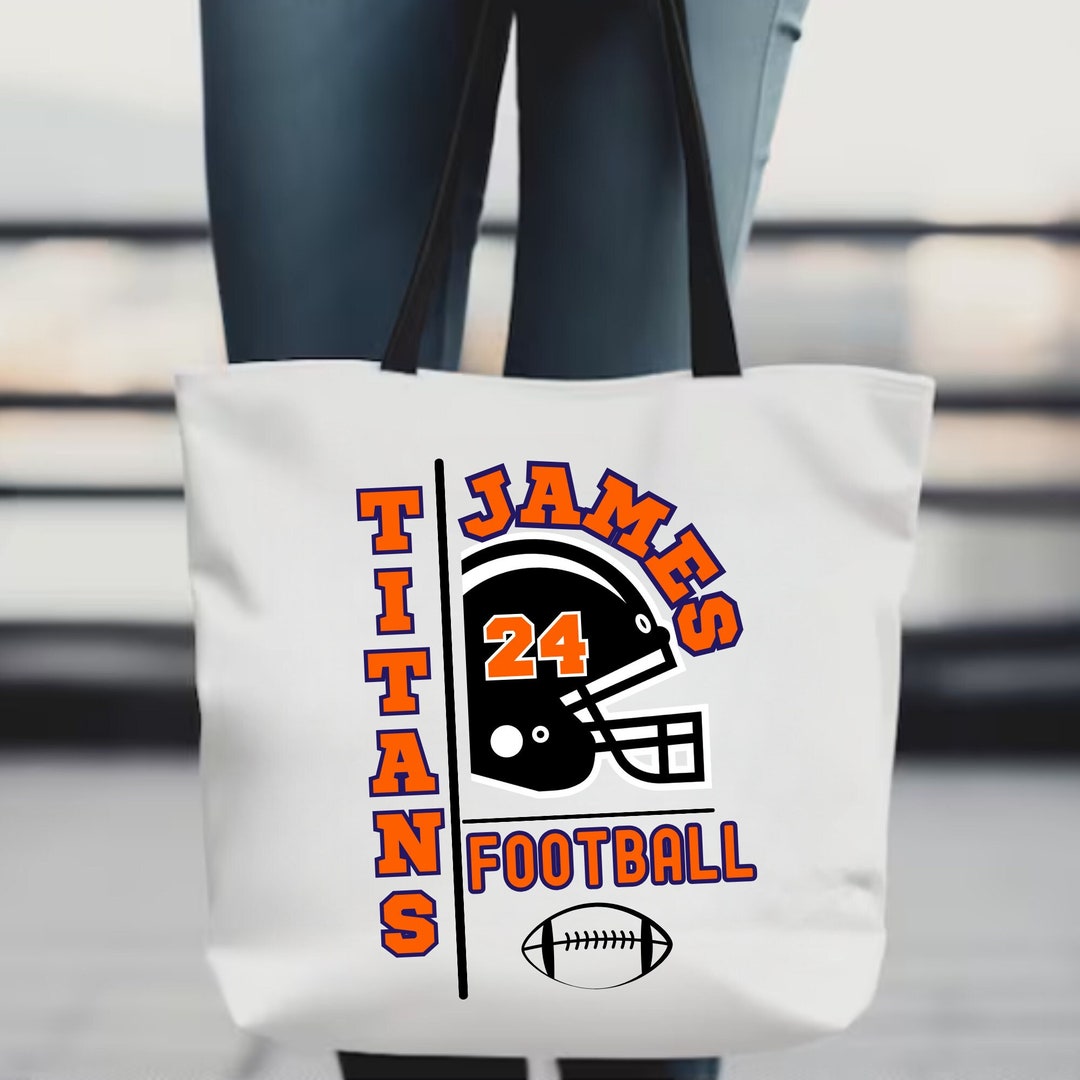 Personalized Senior 2025 Football Bag With Player Name & Number, Mom ...