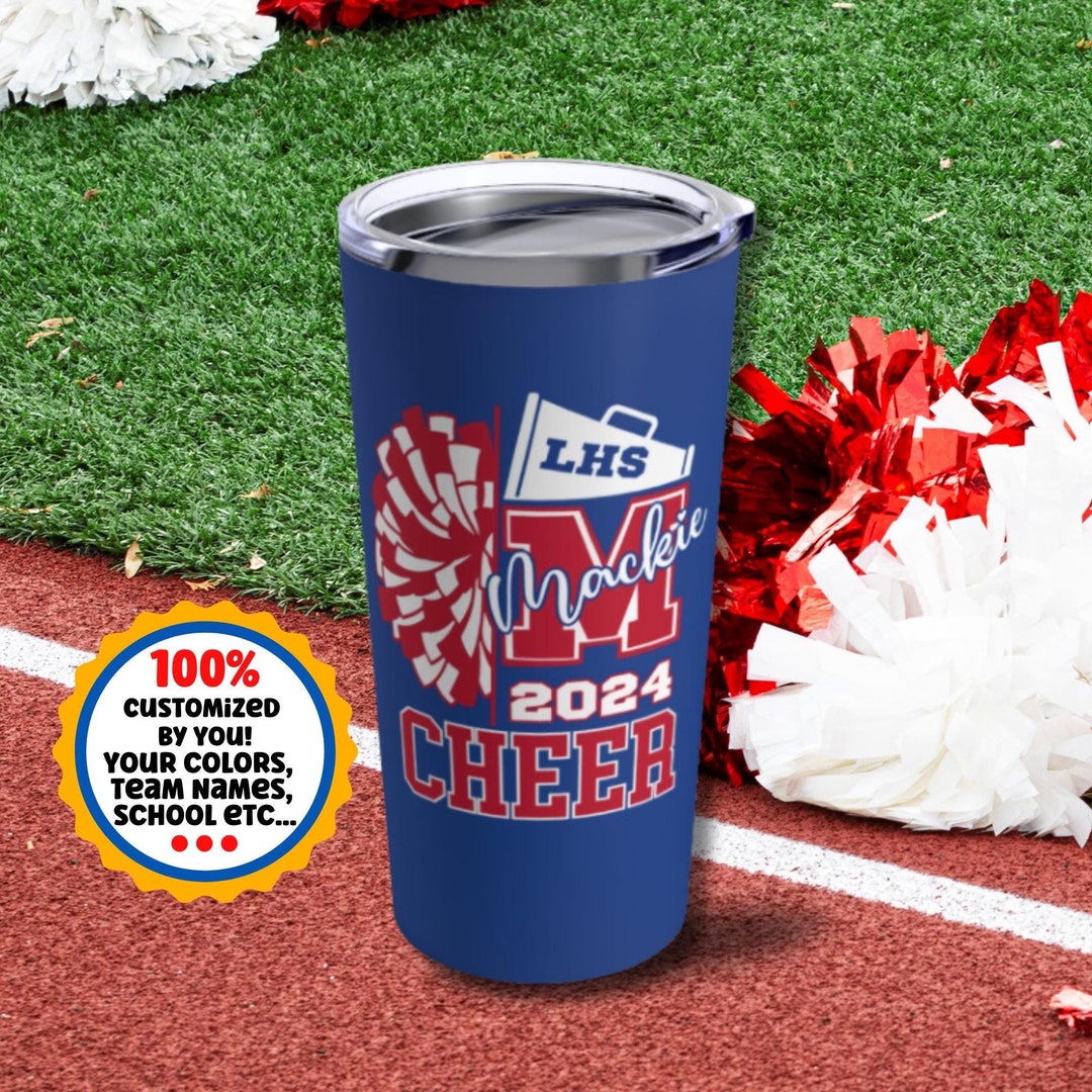 Cheerleader Tumbler, Custom Cheer Mug for Cheerleading, Personalized ...