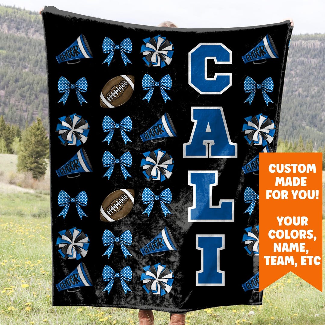Cheer Blanket With Name for All Star Cheer Competition, Cheerleading ...