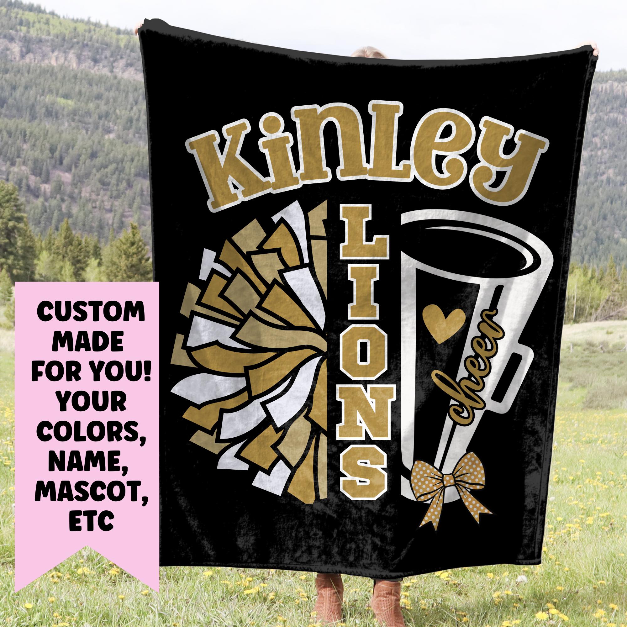 Cheerleader Blanket, Personalized Gift for Cheer Competition, Senior ...