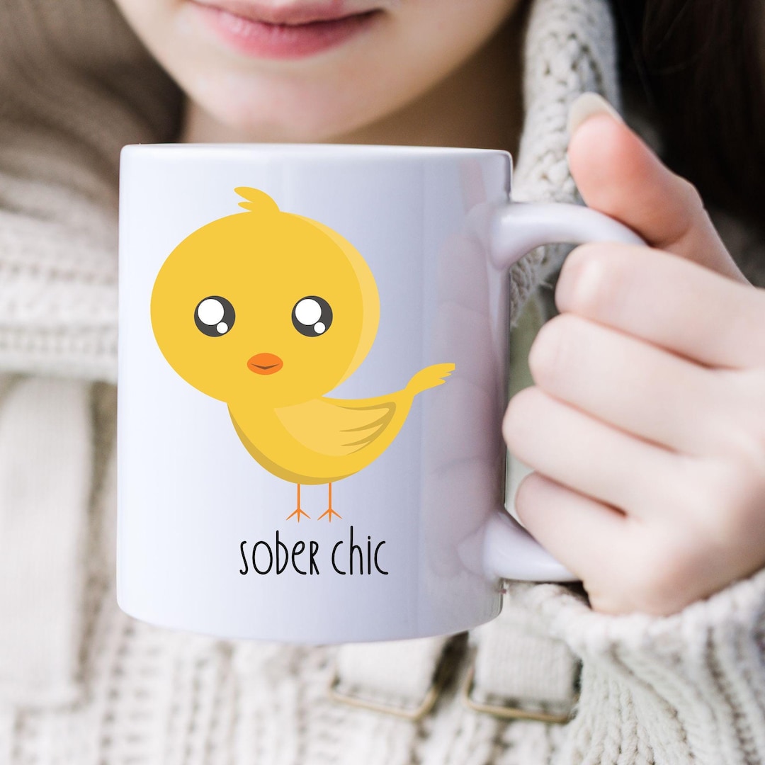Sober Chic Mug, Sobriety Gift, Funny Sober Mug, Addiction Recovery Gift ...