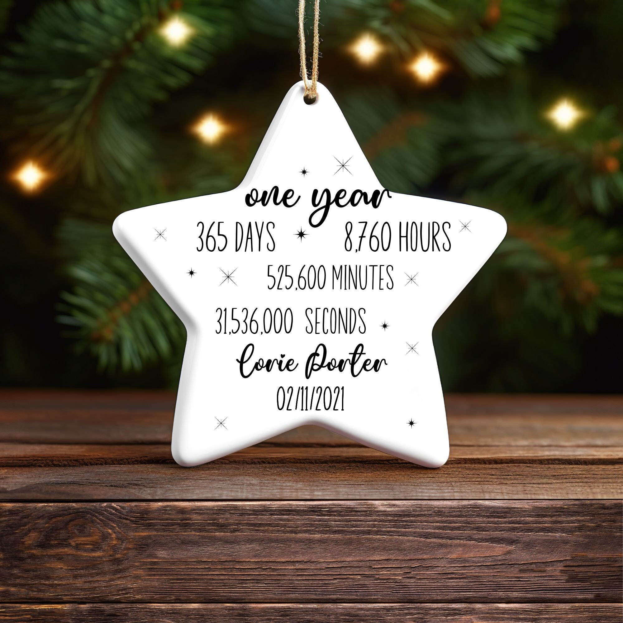 Sobriety Ornament, Sobriety Recovery Christmas Ornament, Custom Name ...