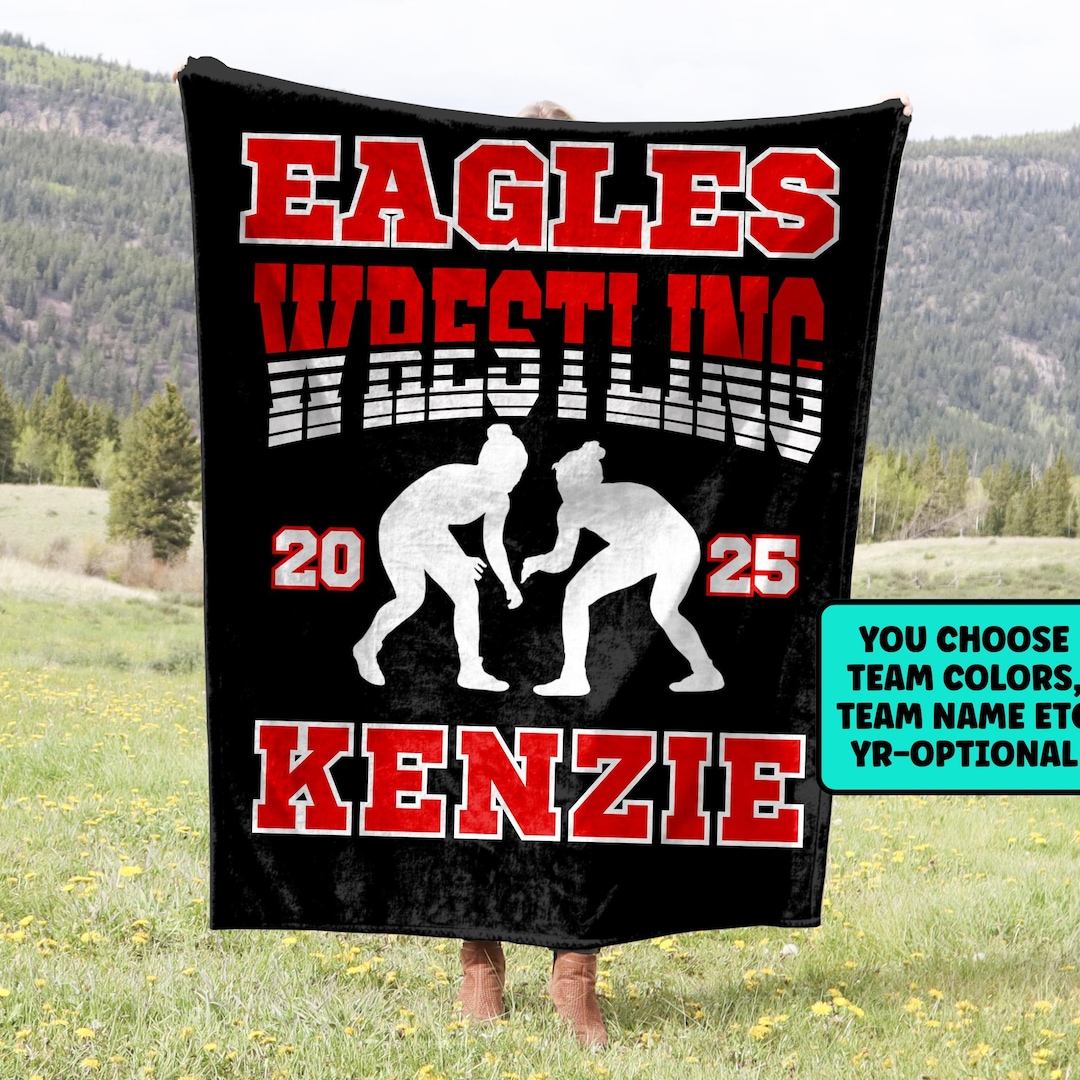 Girls Wrestling Gift - Personalized Girls Wrestling Blanket for Female ...