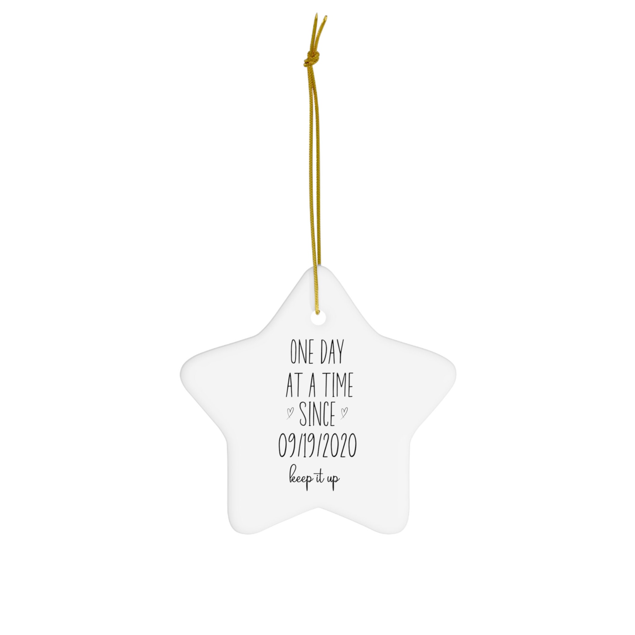 Sobriety Ornament, Sobriety Recovery Christmas Ornament, Custom Name ...