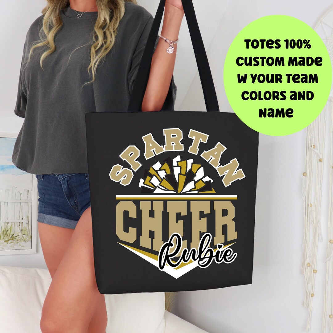 Personalized Cheerleading Tote Bag, Custom Cheer Competiton or Cheer ...