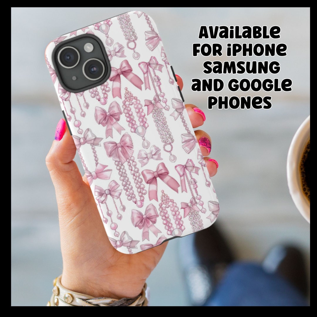 Cute Pink Cell Phone Case Soft Girlie Girl iPhone Case 15 14 13 12 11 ...