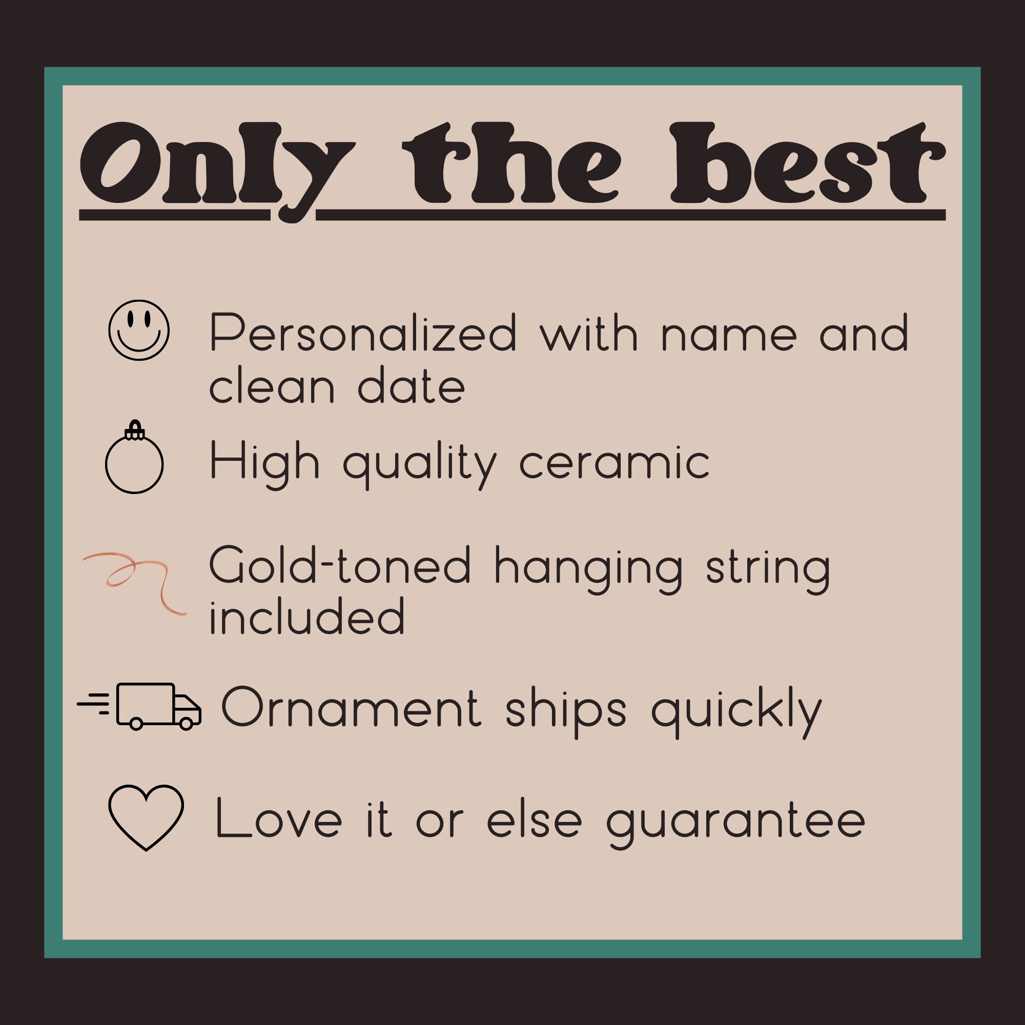 Sobriety Ornament, Sobriety Recovery Christmas Ornament, Custom Name ...