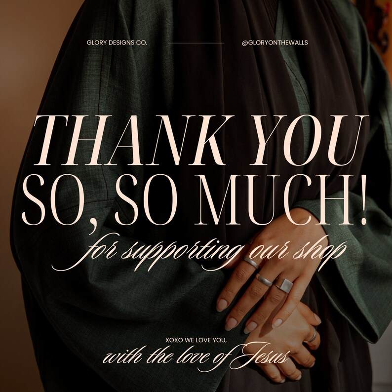 Dear God Thank You, Christian Wall Art, Minimalist Style, Digital ...