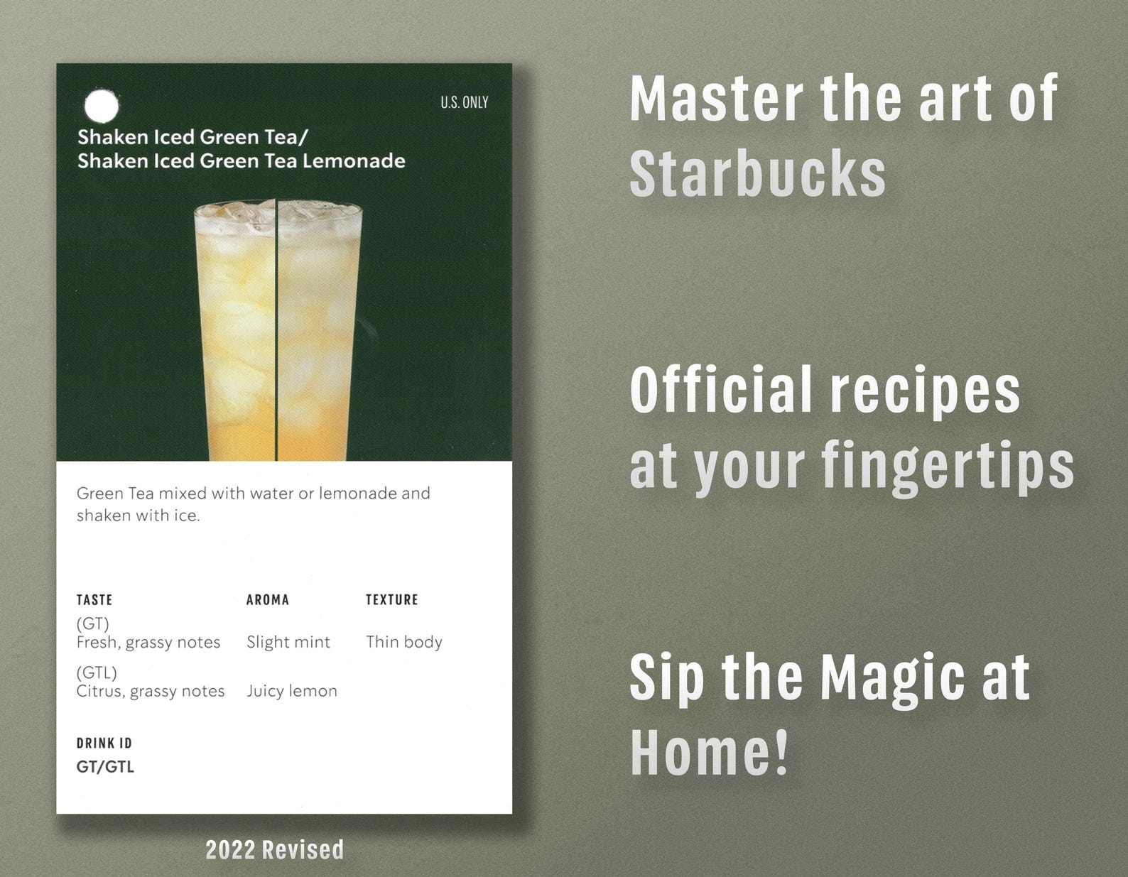 Starbucks Authentic Recipe Cards | Digital PDF | Home Barista Guide ...