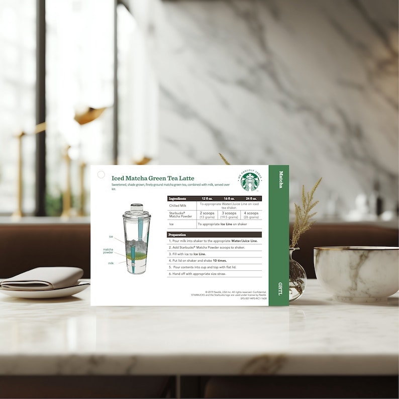 Starbucks - Authentic Recipe Cards | DIY Coffee & Tea Drinks | Home ...