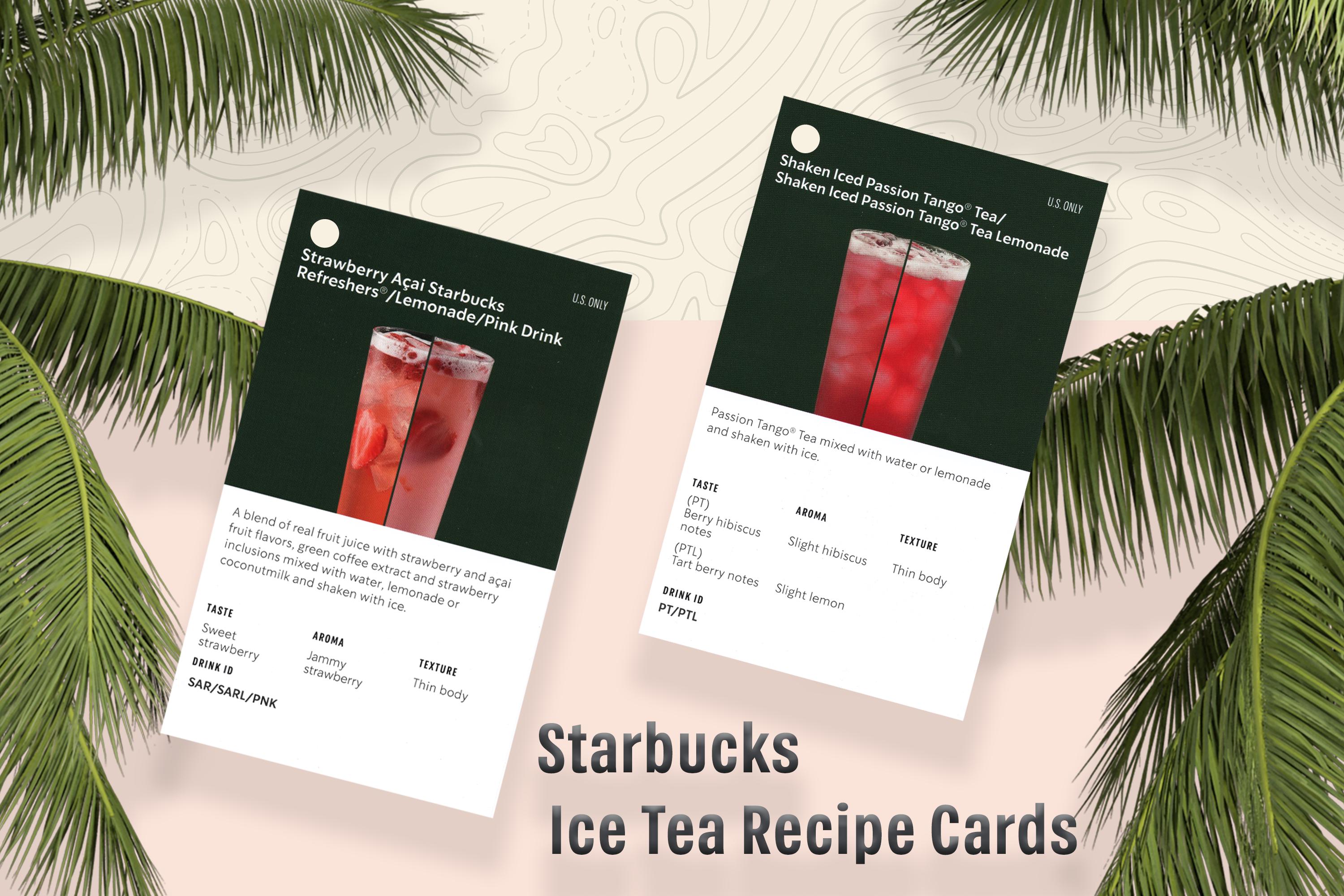 Starbucks Authentic Recipe Cards | Digital PDF | Home Barista Guide ...