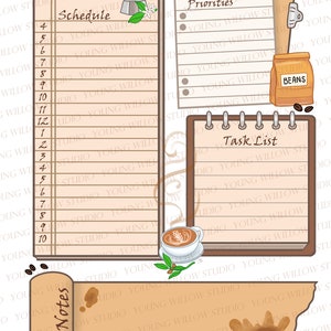Coffee Lover Printable Daily Planner - Etsy