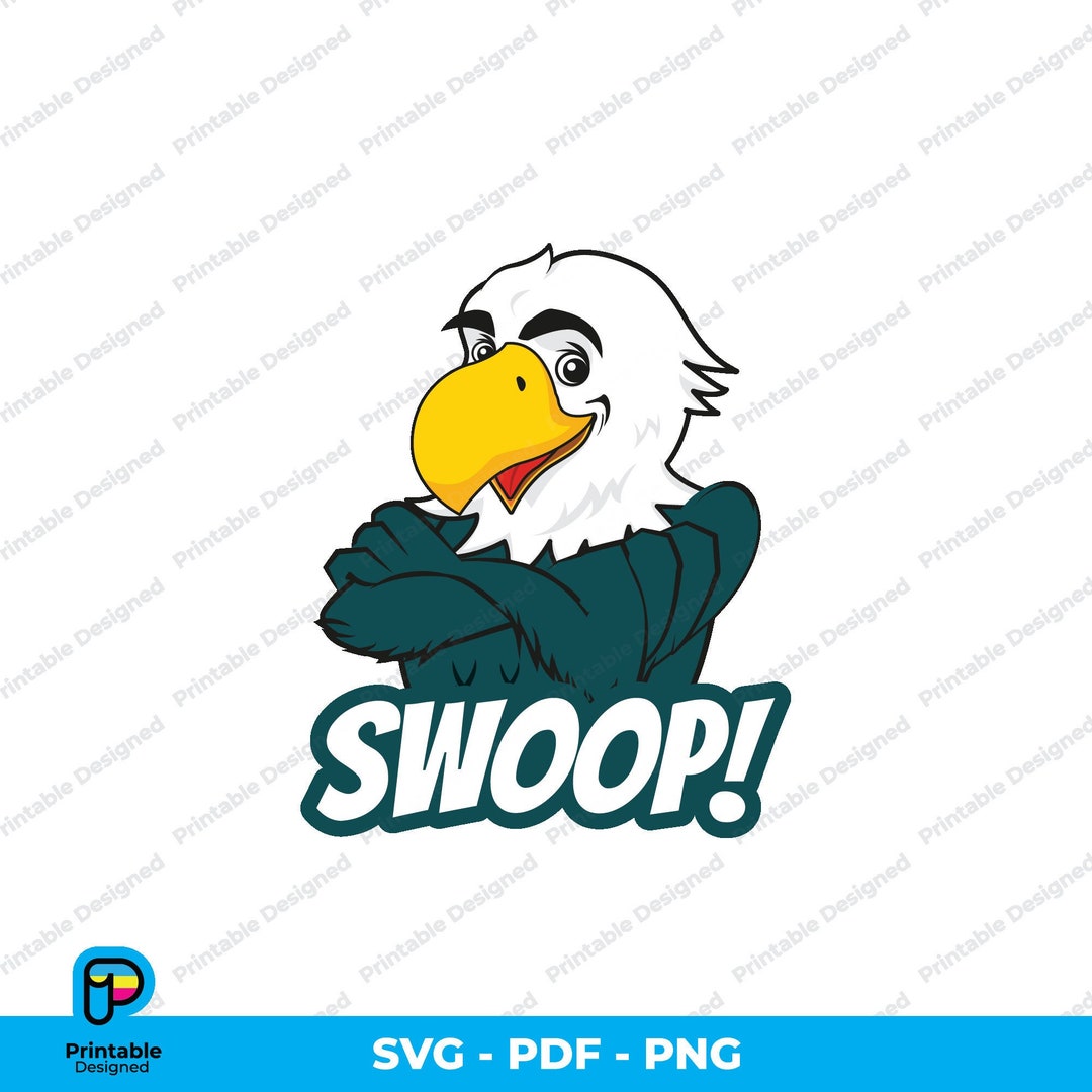 Swoop Mascot Philly,football SVG, Eagle Svg, Svg for Cricut, Clipart ...