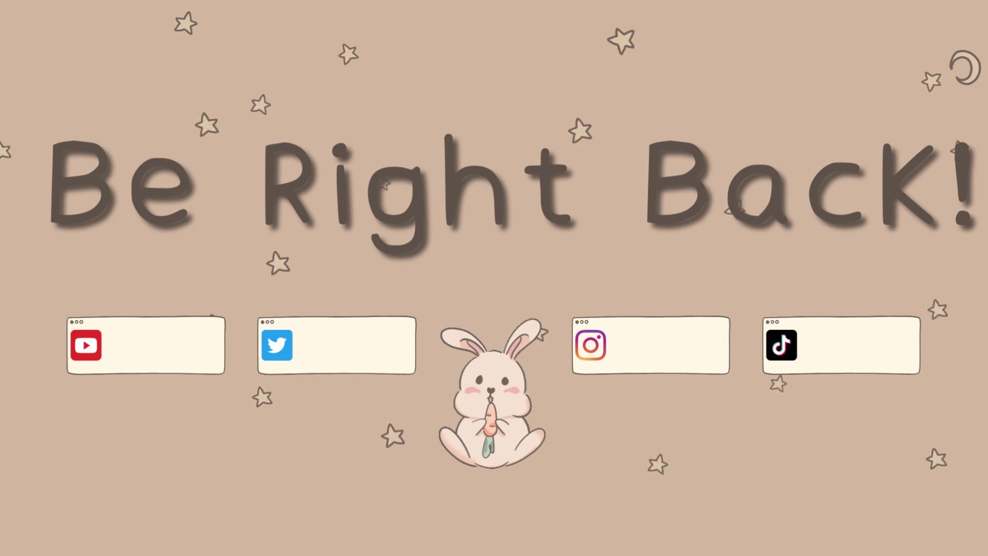 Cute Animated Stream Overlay Pack Comfy Bunny Stream Bundle Twitch ...