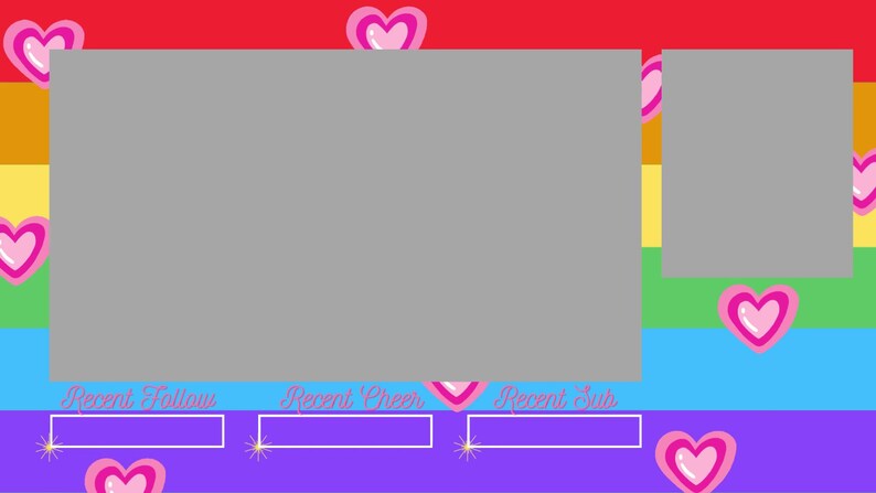 Animated Pride Overlay Pack for Twitch, Youtube, Kick, Etc. | Simple ...