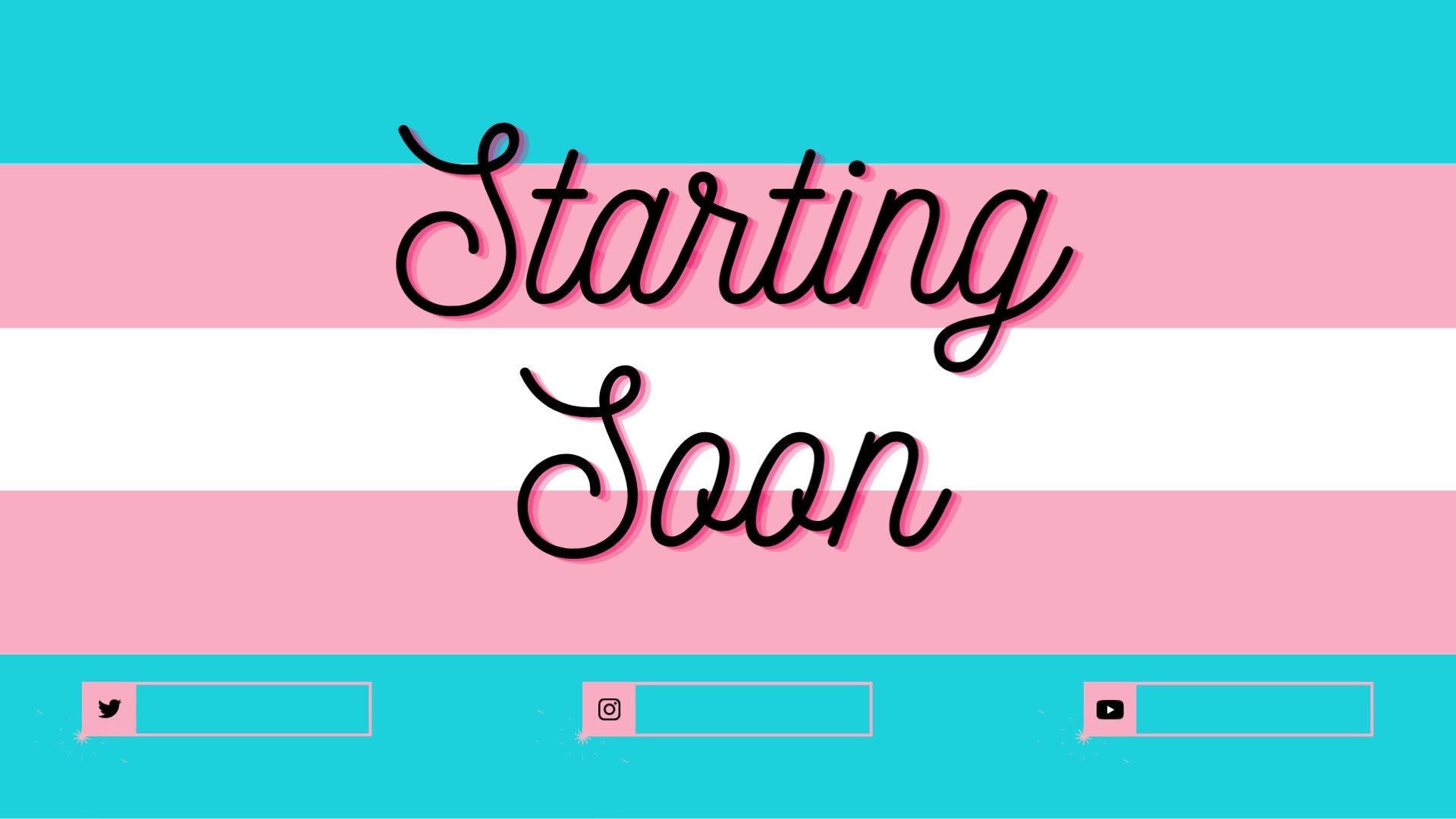 Animated Trans Pride Stream Overlay Pack: Twitch, Youtube, Kick ...