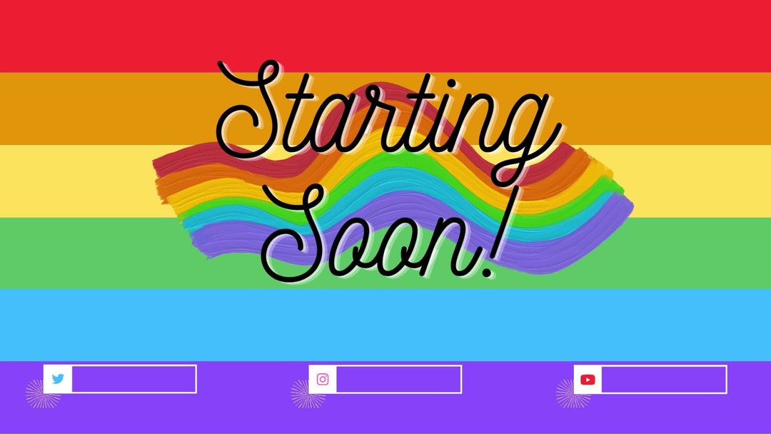 Animated Pride Stream Overlay Pack: Twitch, Youtube, Kick (digital ...
