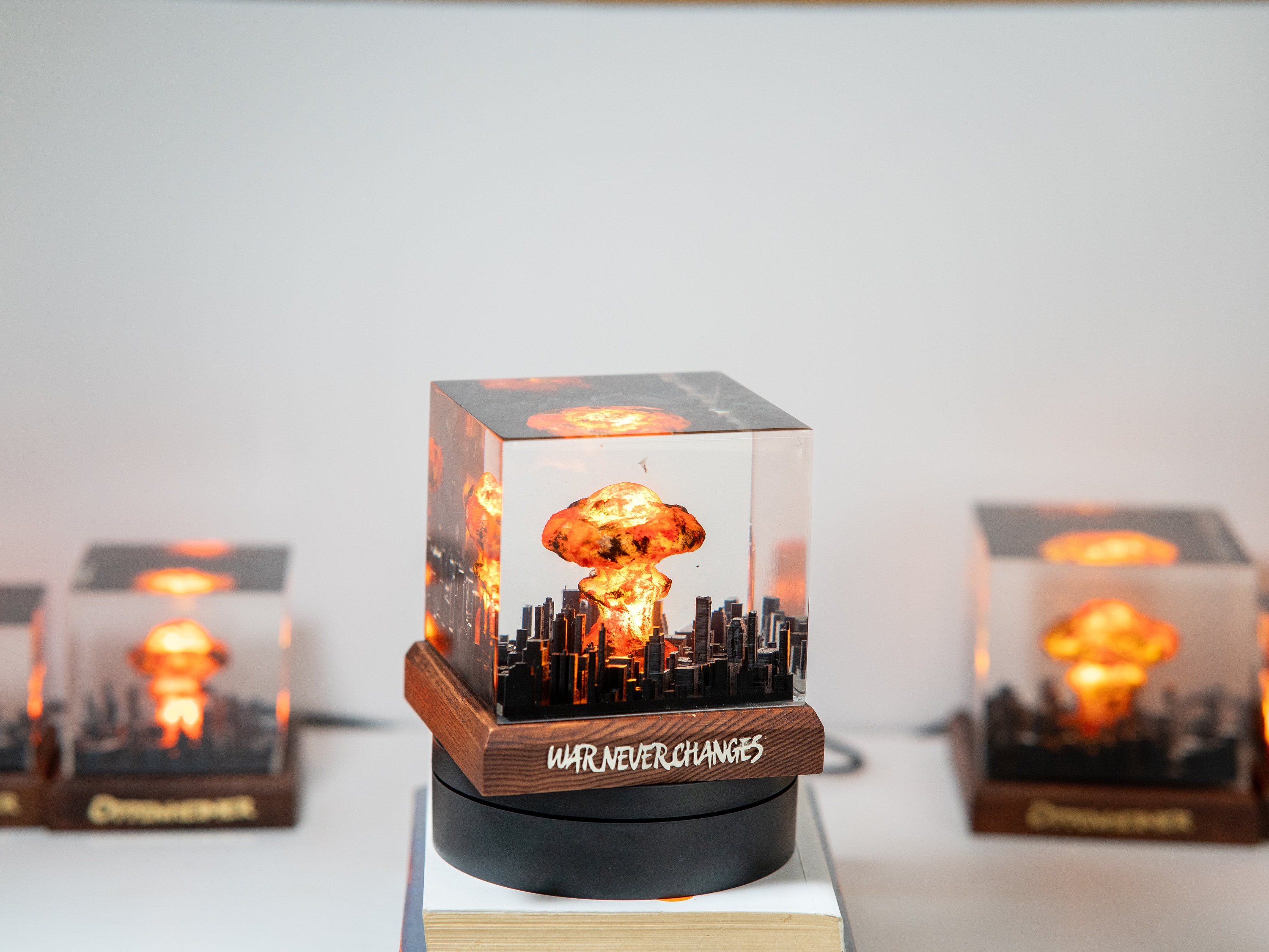 Explosion Bomb Resin Lamp Atomic Bomb Diorama Nuke Bomb - Etsy