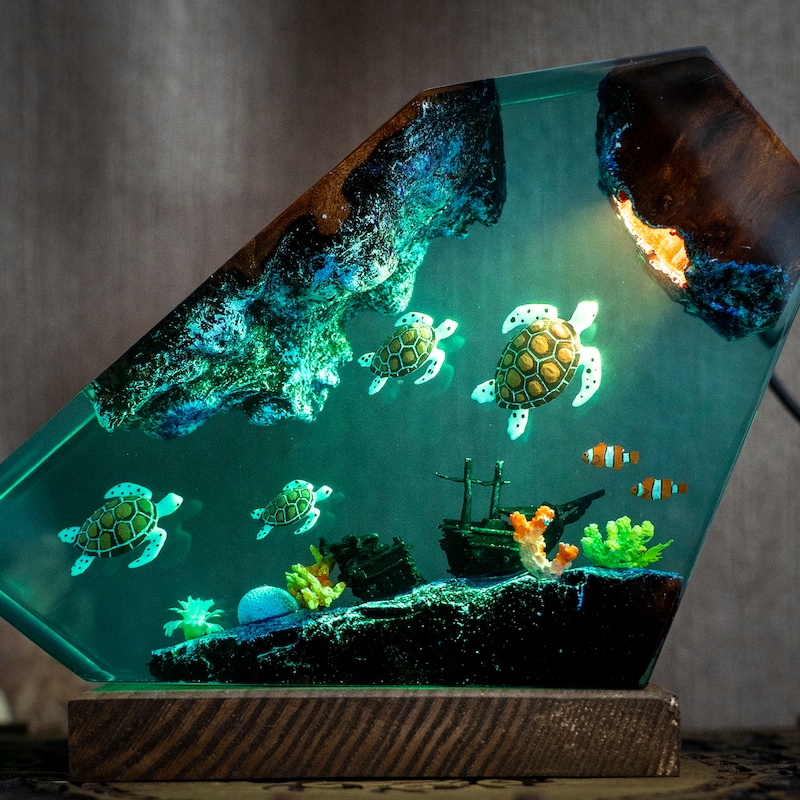 Turtle Ocean Epoxy Resin - Etsy