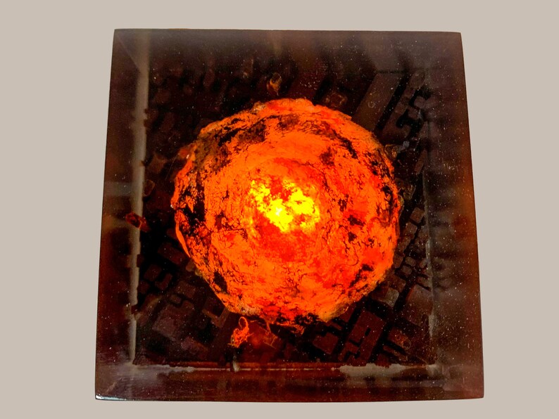 Explosion Bomb Resin Lamp Atomic Bomb Diorama Nuke Bomb - Etsy