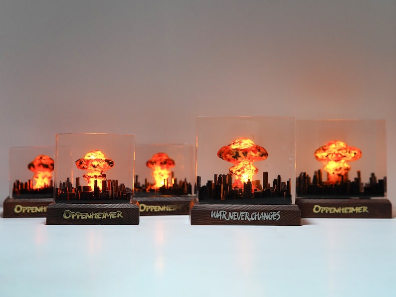 Explosion Bomb Resin Lamp Atomic Bomb Diorama Nuke Bomb - Etsy