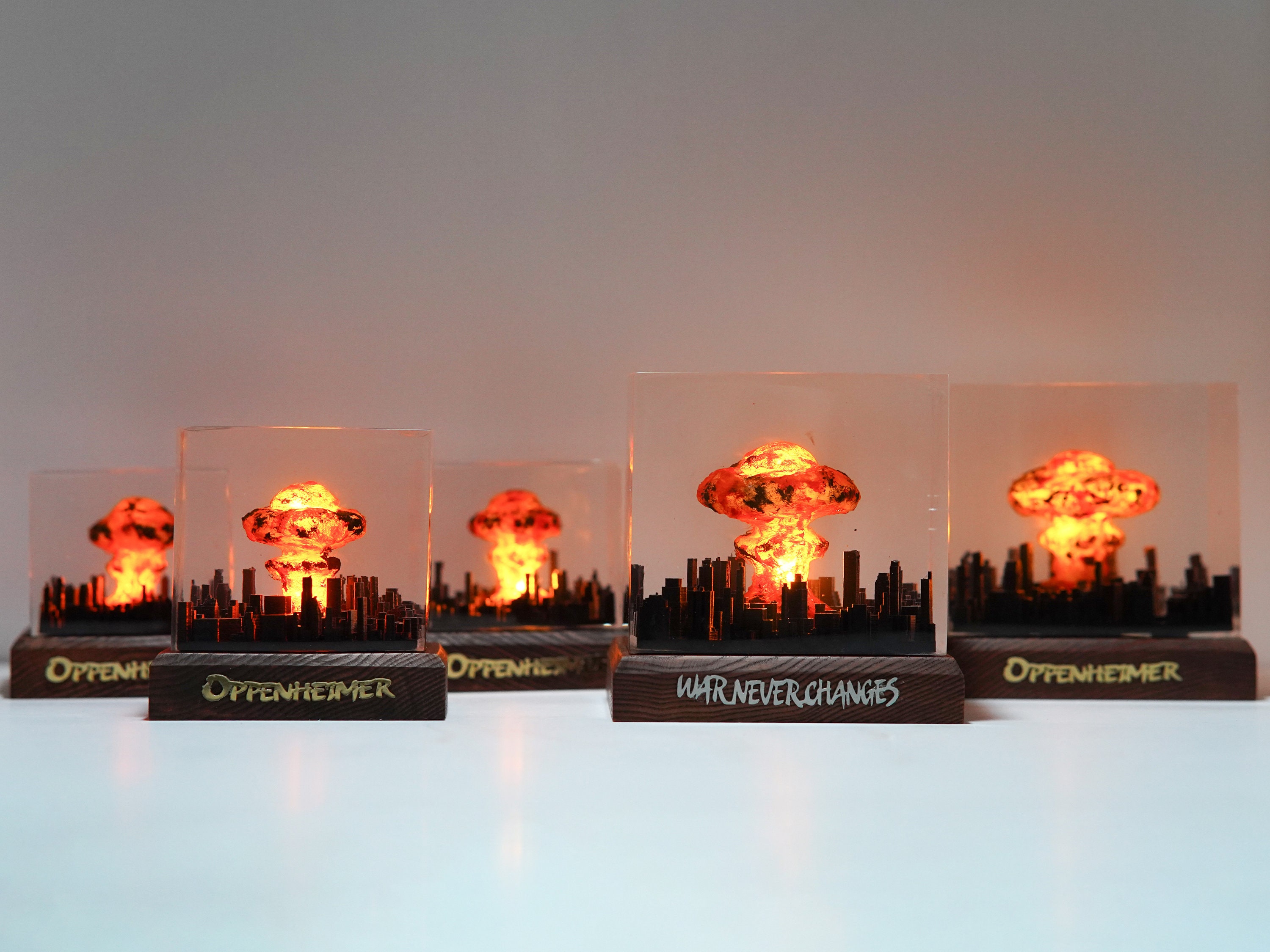 Explosion Bomb Resin Lamp Atomic Bomb Diorama Nuke Bomb - Etsy