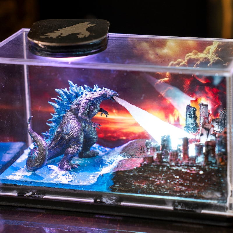 Godzilla Miniature Light - Etsy