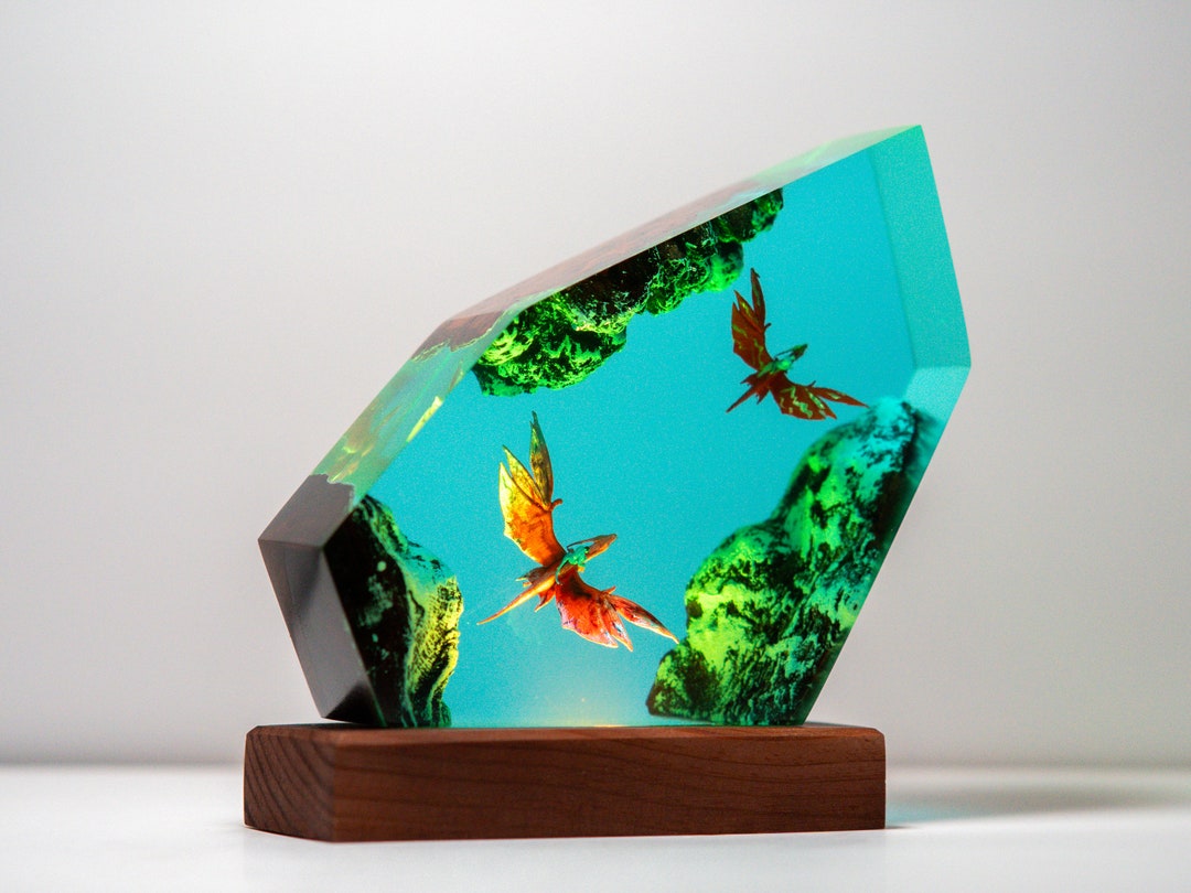 Ikran Dragon Avatar 2 Way of the Water Lamp, Avatar Dragon Resin Night ...