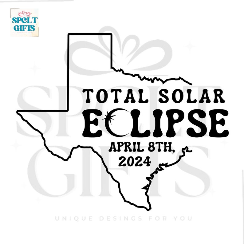 Solar Eclipse 2024 Texas, Total Solar Eclipse Svg, 2024, Total Solar ...