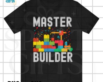 Master Builder SVG, Block Building PNG, Building Brick Svg, Funny Brick ...