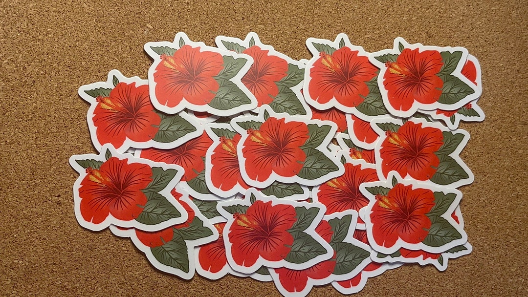 Amapola Flower Sticker Puerto Rico Flower Flor Maga - Etsy