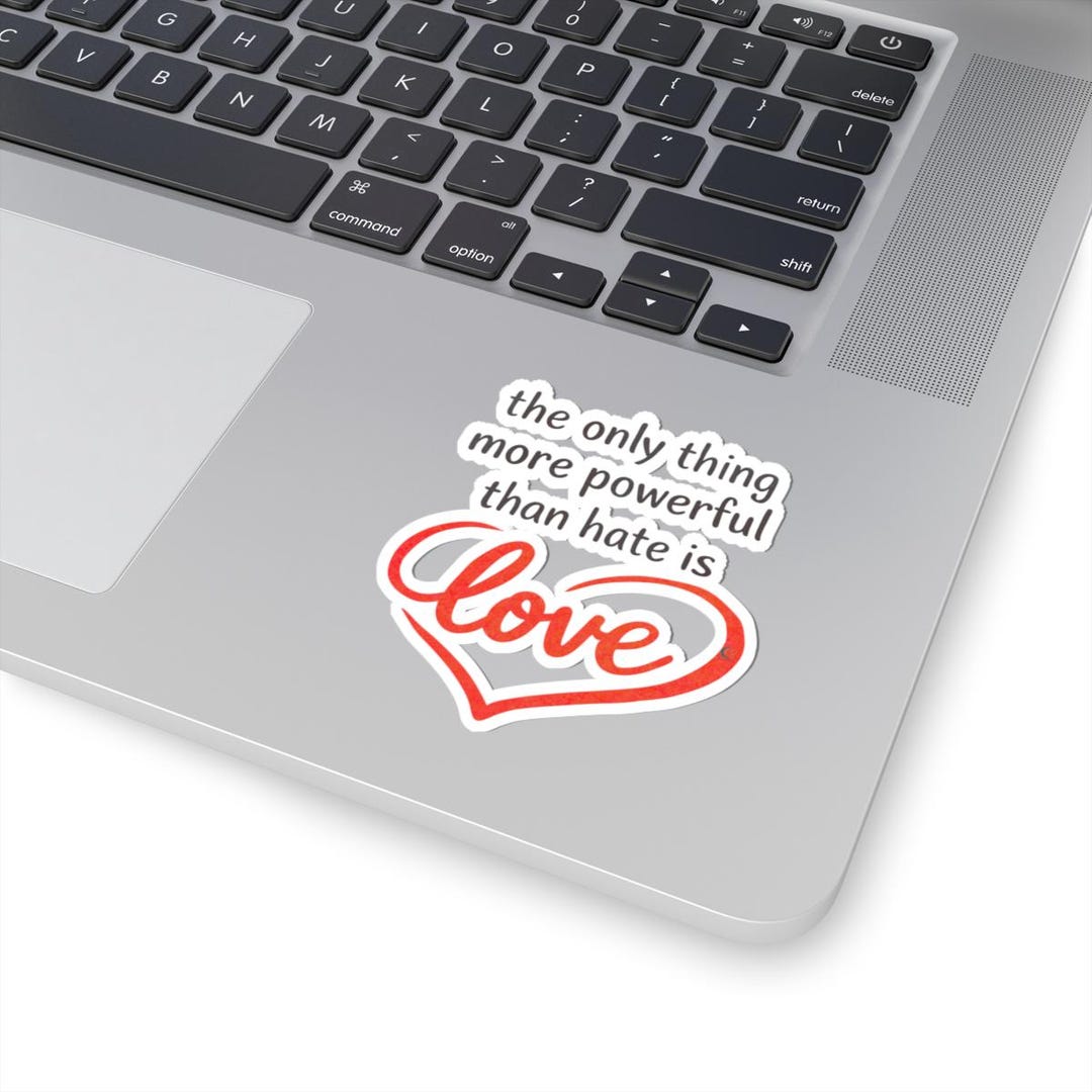 Love Over Hate Puerto Rico Stickers | Kiss-cut Vinyl Decal, DTMF Love ...