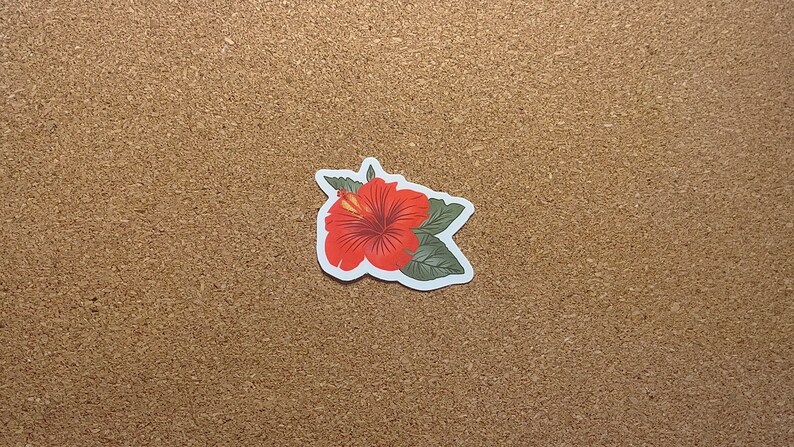 Amapola Flower Sticker Puerto Rico Flower Flor Maga - Etsy