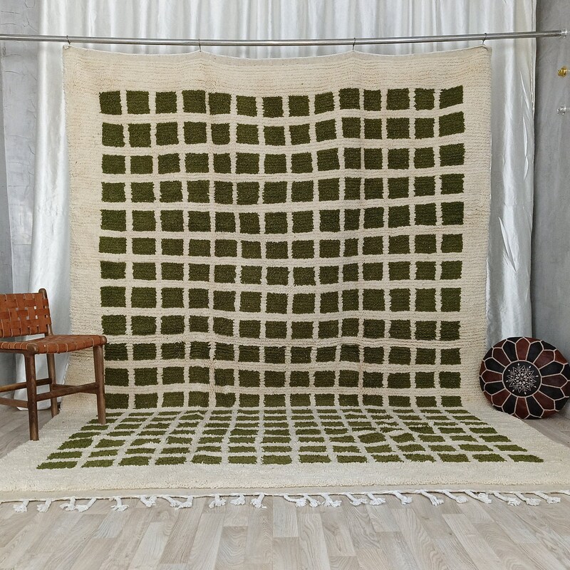 Moroccan Checkered Rug - Etsy