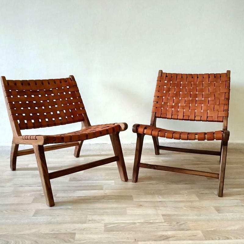 Leather Chair - Etsy