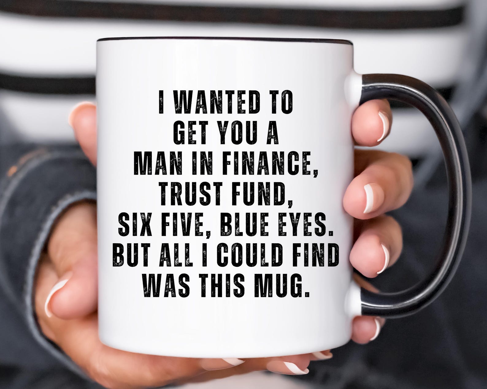 Man in Finance Coffee Mug, Funny Christmas Holiday Gift, Gag Gift for ...