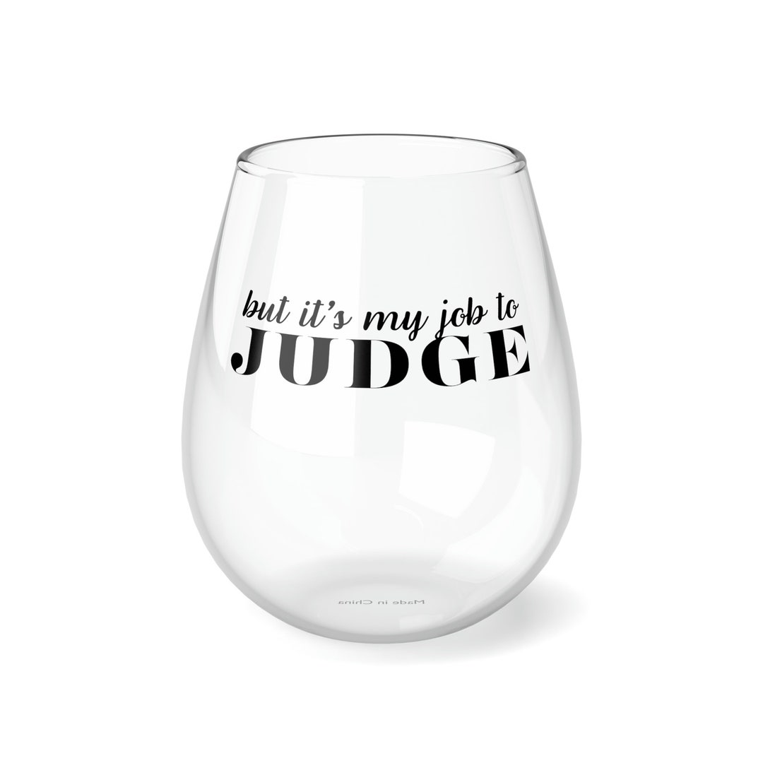 Judge Gift Judge Wine Glass Birthday Gift Christmas Gift - Etsy