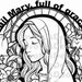 Catholic Coloring Page, Our Lady, Mary, Christian, Instant Download ...