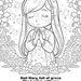 Mother Mary Catholic Coloring Page, Christian, Instant Download ...