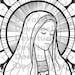 Our Lady Catholic Coloring Page, Mary, Christian, Instant Download ...