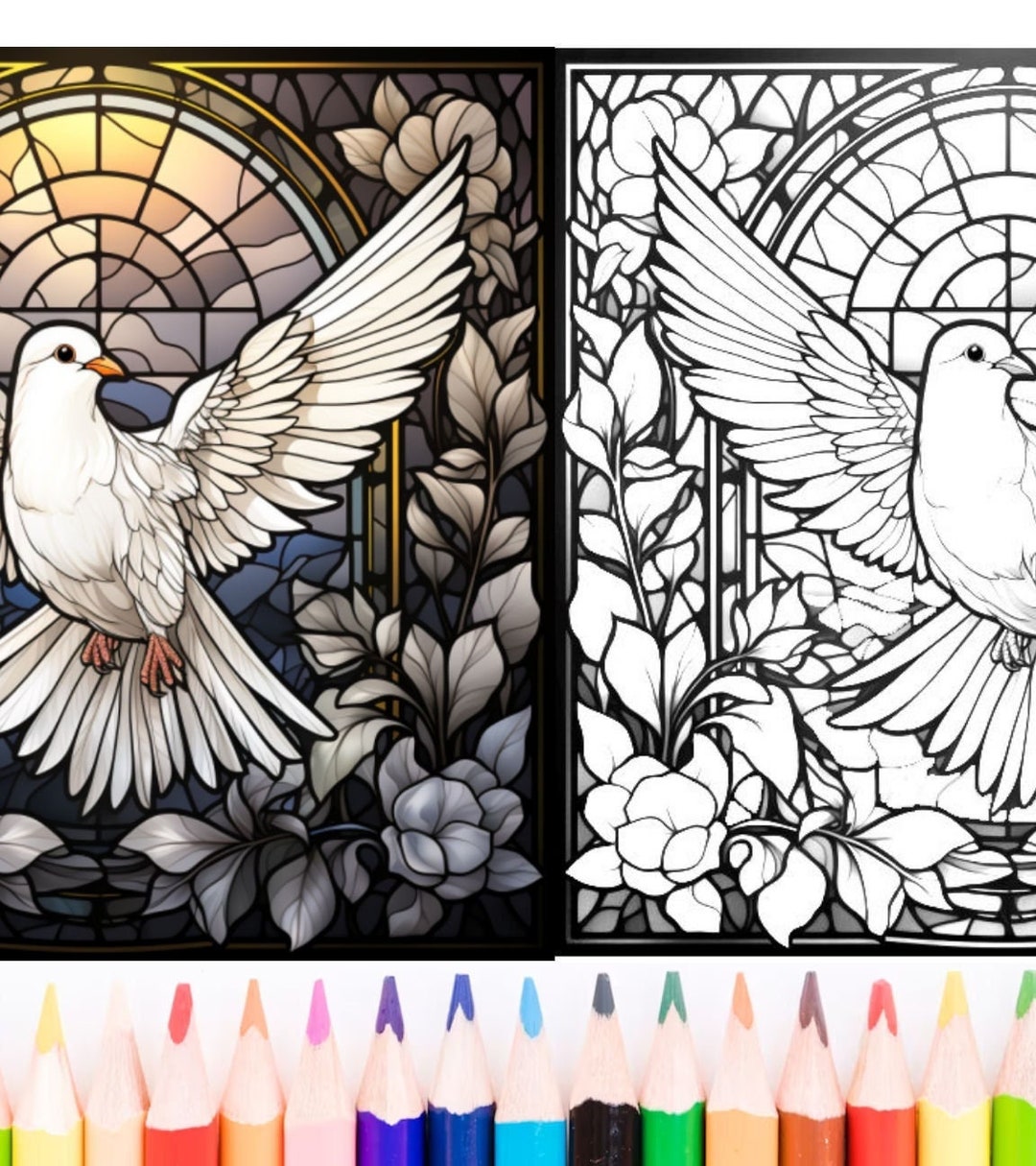 Holy Spirit Catholic Coloring Page, Christian, Instant Download ...