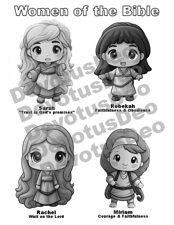 Women of the Bible, Christian, Instant Download, Printable - Etsy