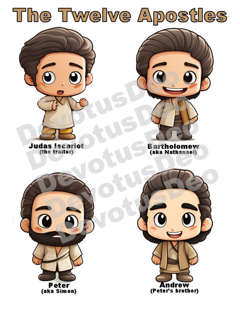 Twelve Apostles, Christian, Instant Download, Printable - Etsy