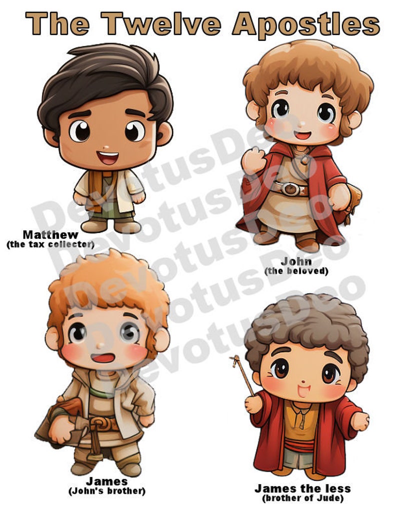 Twelve Apostles, Christian, Instant Download, Printable - Etsy