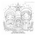 Catholic Coloring Page, Nativity, Mary, Joseph. Jesus, Christian ...