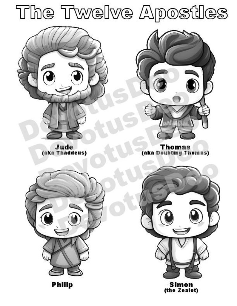 Twelve Apostles, Christian, Instant Download, Printable - Etsy