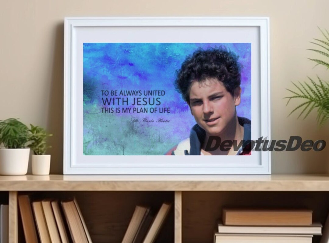 Saint Carlo Acutis Poster Saint Catholic Wall Art Decor - Etsy