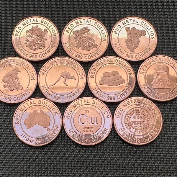Copper Morgan Coins - Etsy UK